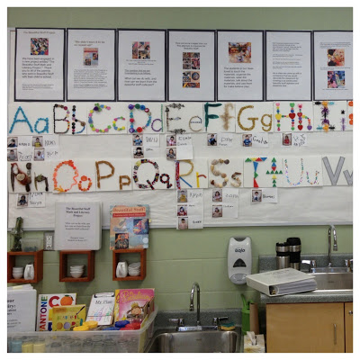 Reggio inspired alphabet lines - rubber boots and elf shoes