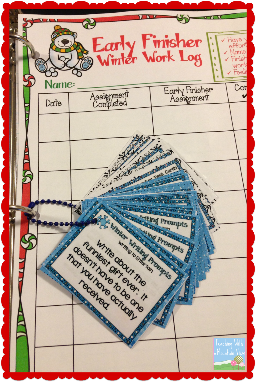 Task Card Corner: Winter Early Finisher Task Cards!