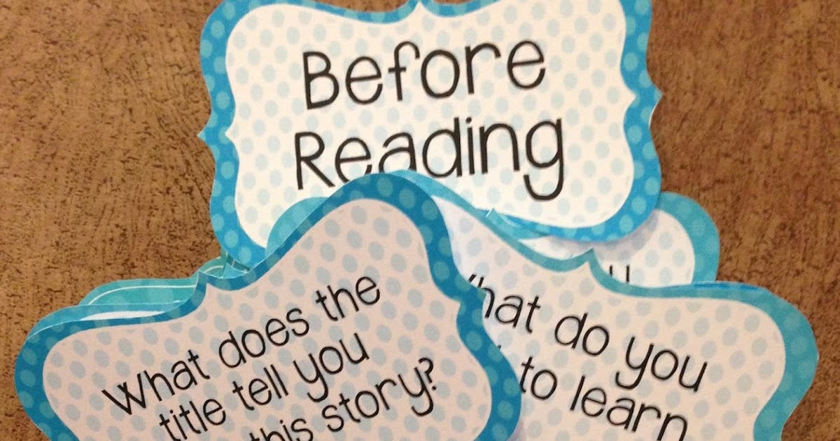 Guided Reading Question Cards | TheHappyTeacher