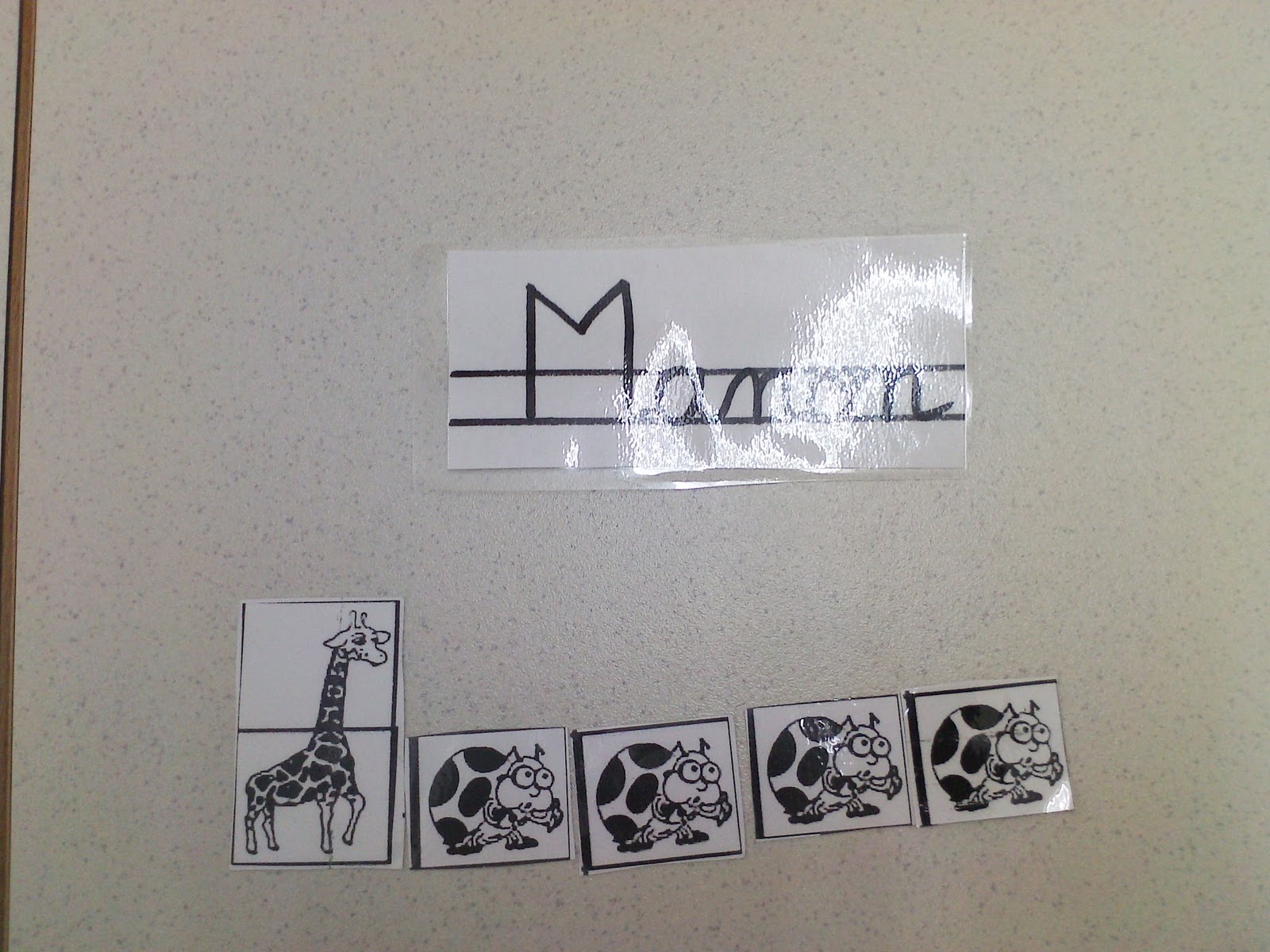 Ma classe de Grande Section: L'écriture attachée dans le trottoir