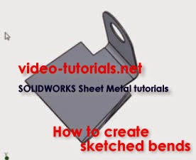 CAD tutorial tips & tricks by Video-Tutorials.Net: How to create sketched bends in your sheet ...