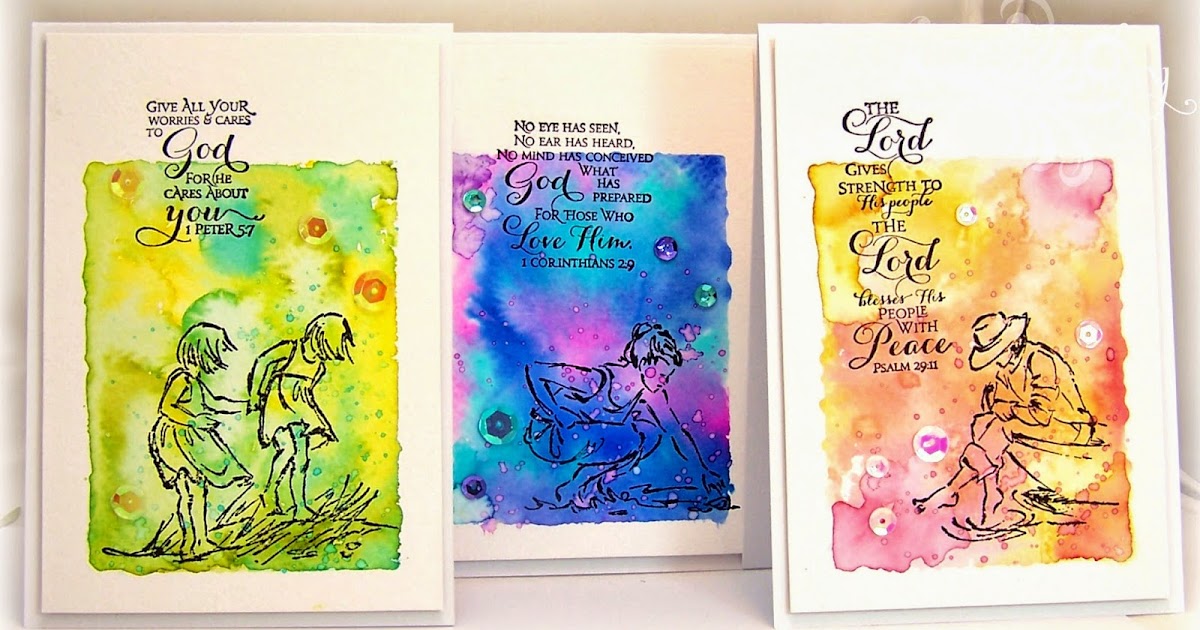 Bridget's Paper Blessings: Watercolor Encouragement Set