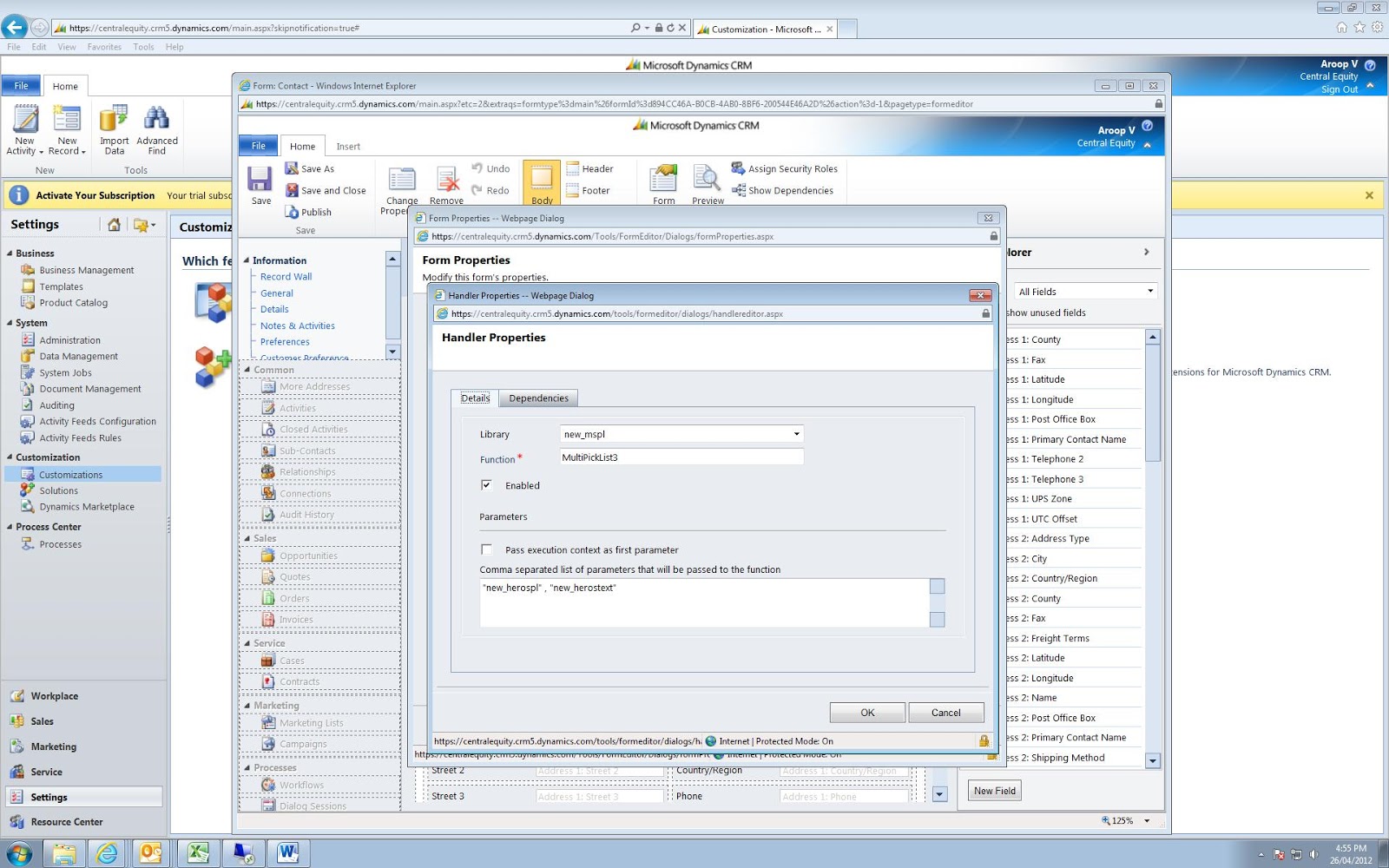 Multi Select Picklist in MS Dynamics CRM 2011 - Microsoft Dynamics CRM Community