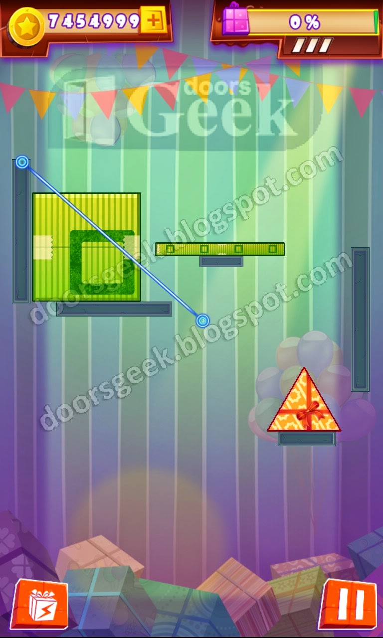 Cut the Box Level 1-7 Solution ~ Doors Geek