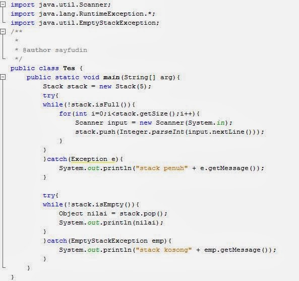 TUTORIAL MEMBUAT PROGAM STACK DENGAN JAVA | Tutorial Teknik Informatika