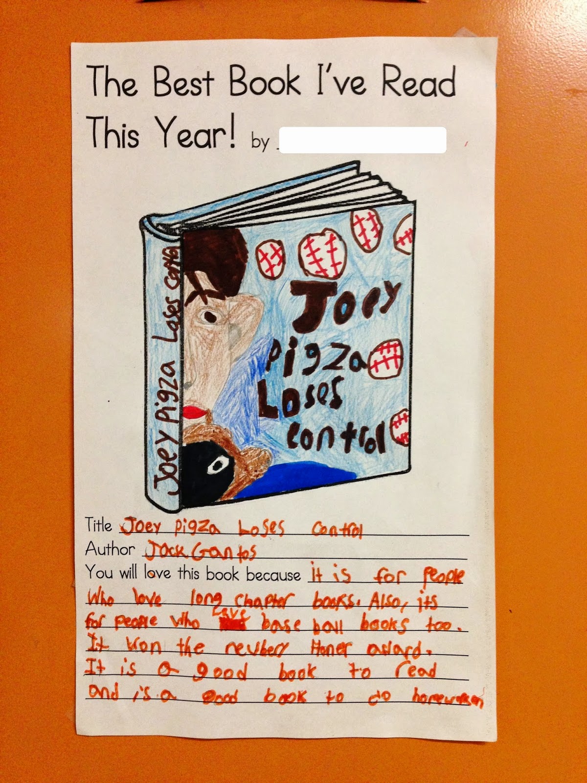 Teaching My Friends!: End of Year Favorite Book Activity