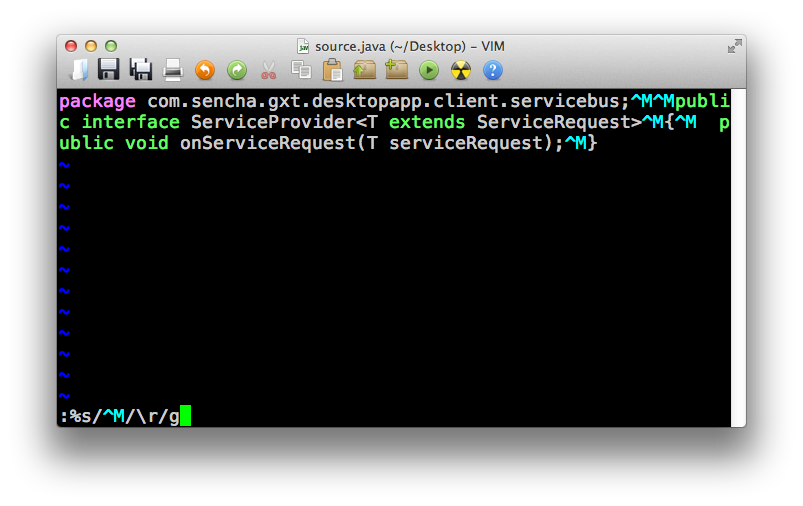 在 Vim 中修正 ^M 換行符號 - G. T. Wang