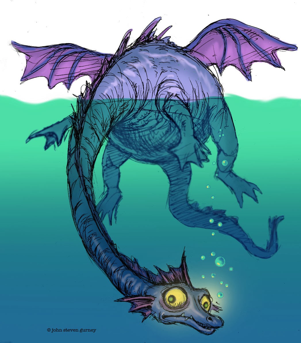 johnstevengurney: WEIRD DRAGONS