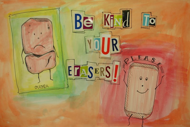 Adventures of an Art Teacher: Be Kind to Your Erasers!
