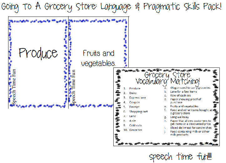 Going To A Grocery Store: Language & Pragmatic Skills!! - Speech Time ...