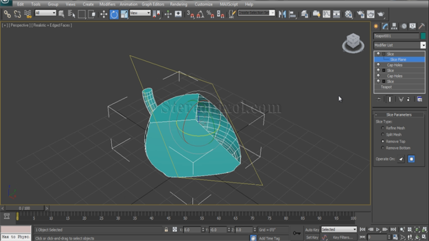 Stereopixol: Slice Modifier in Autodesk 3Ds Max