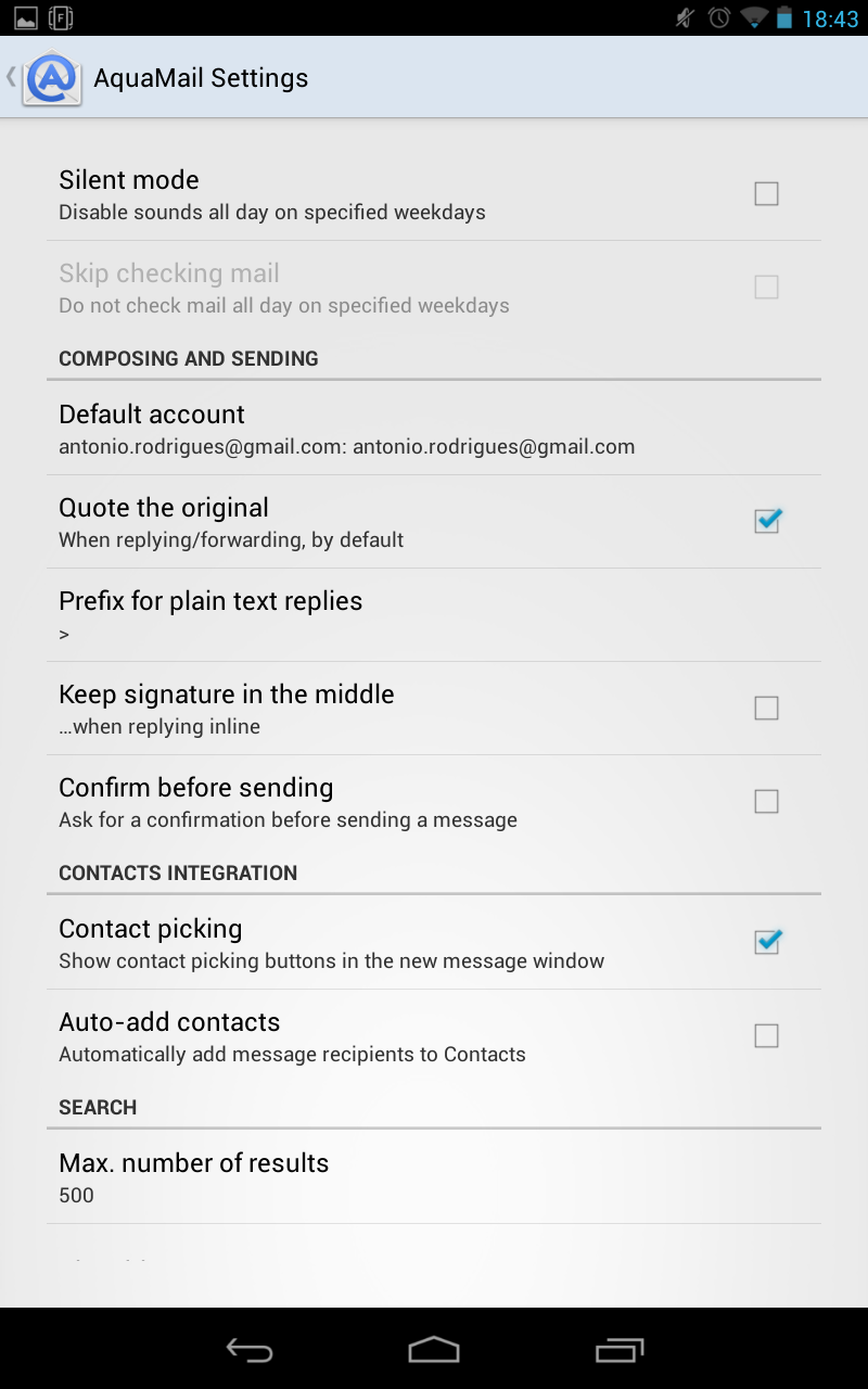 AquaMail ~ Apps do Android