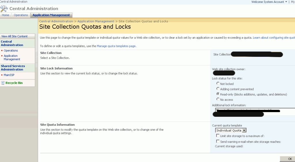 SharePoint PitStop: How to set Sharepoint 2007 into Read Only State