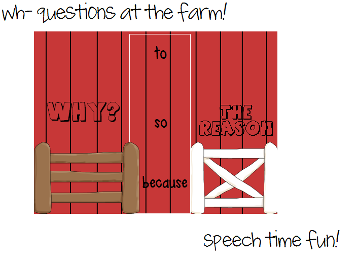 Wh- Questions at the Farm! - Speech Time Fun: Speech and Language ...