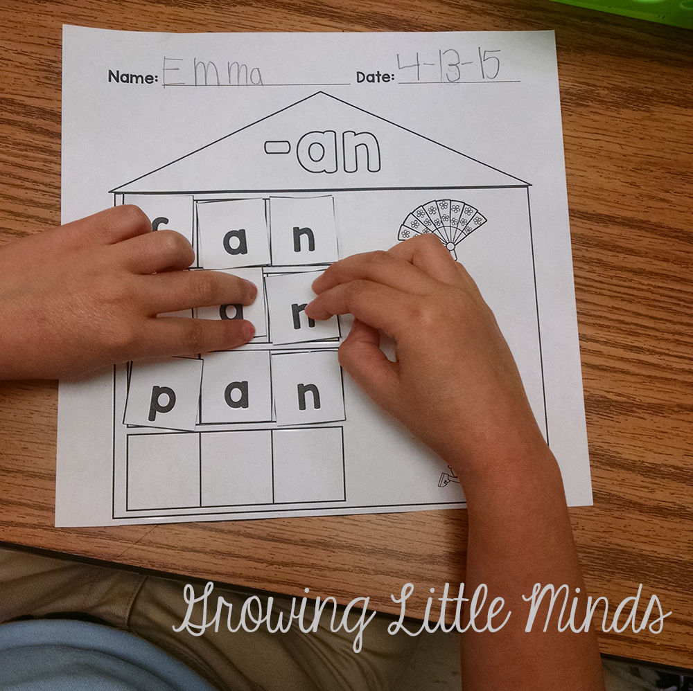 Growing Little Minds: Working with Word Families