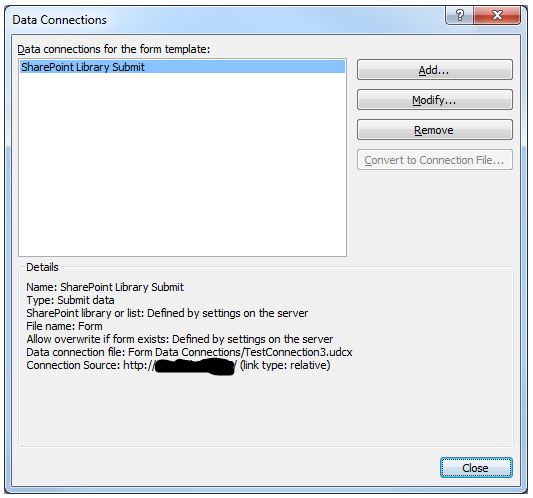 Steve's SharePoint Nuggets: Saving InfoPath Data to a Form Library