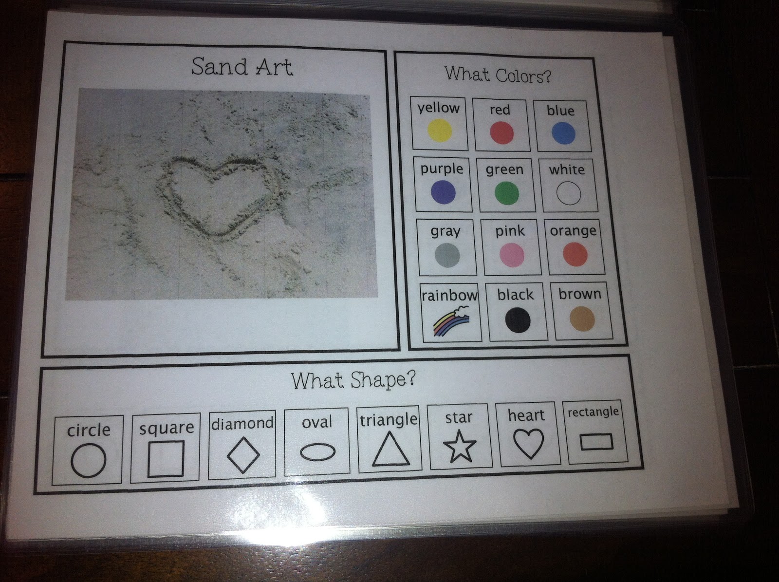 What Shape/What Colors Adapted Book! » Autism Adventures