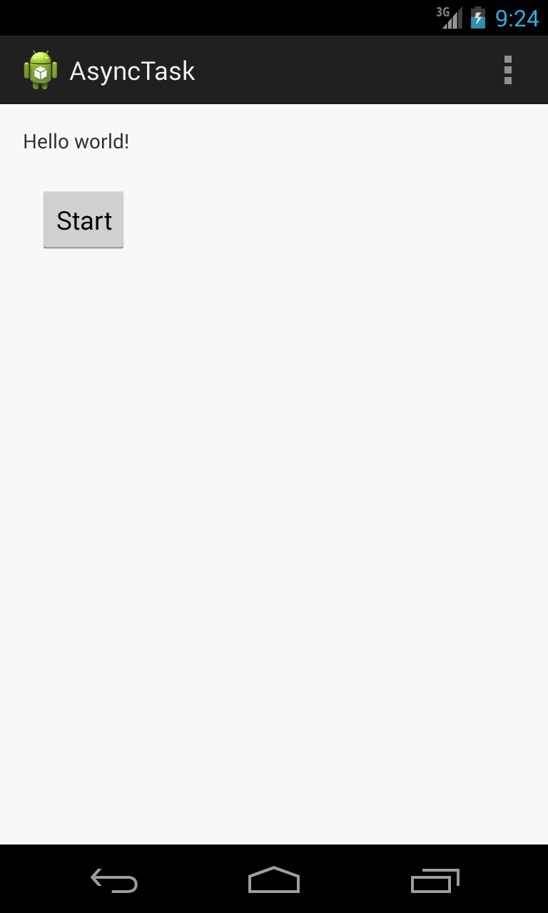 菜園角耕耘田地: [Android] 利用AsyncTask和ProgressDialog來做Activity之間切換的效果