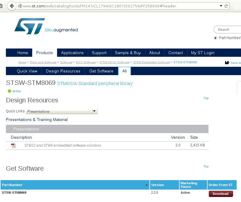 Программа для прошивки stm8