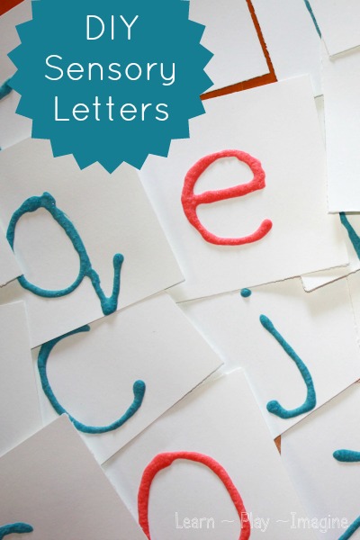 DIY Montessori Inspired Sensory Letters ~ Learn Play Imagine