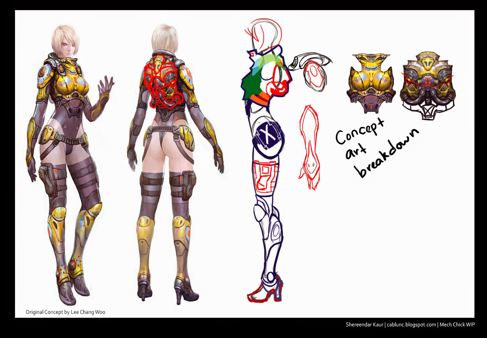 Mech Chick — polycount