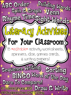 Simply Centers: Editable Literacy Centers