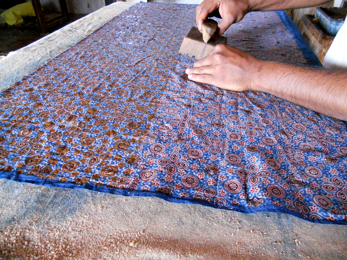 VINTAGE DENISEBRAIN Fabric Term Of The Week Block Printing vintage-denisebrain-fabric-term-of-the-week-block-printing