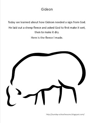 Gideon | Sunday School Activity ~ Sunday School Lessons of Plenty