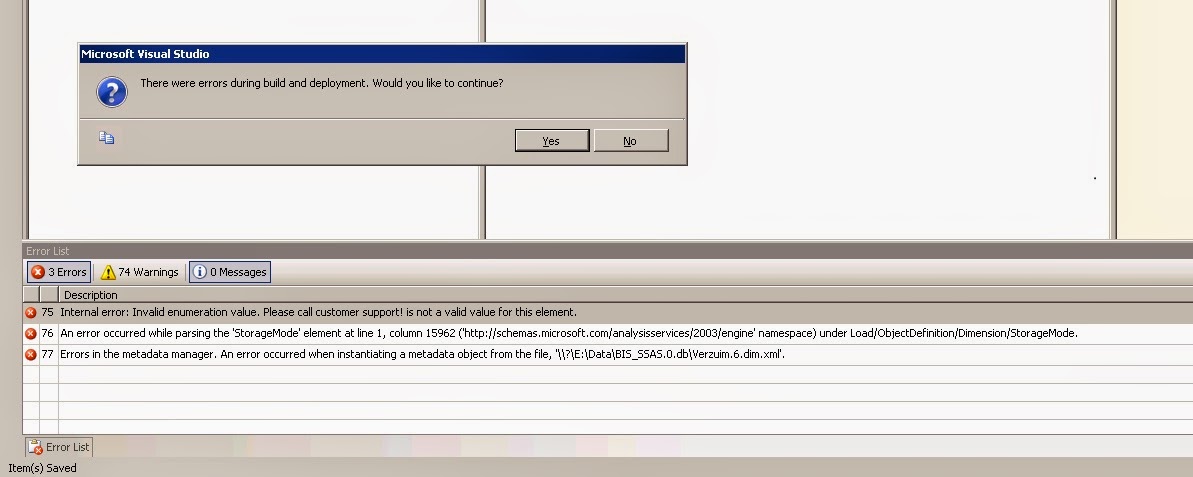 Microsoft SQL Server Analysis Services: An error occurred while parsing ... Microsoft SQL Server Analysis Services: An error occurred while parsing ...