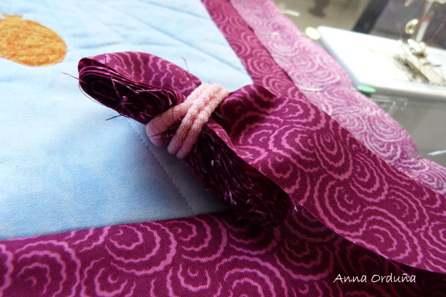 Anna Orduña - Mi Rincón de Patchwork: Tutorial: Bies simple para Quilts rectos