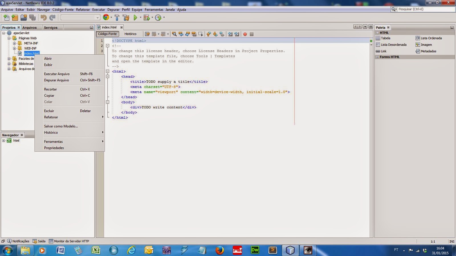 Hübner: Ajax com Jquery e Servlets usando a IDE NetBeans Hübner: Ajax com Jquery e Servlets usando a IDE NetBeans