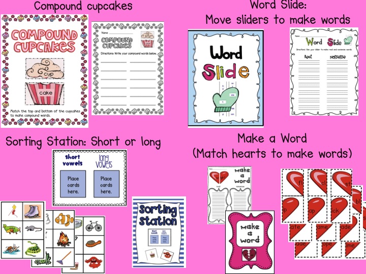 February Literacy Centers for first and second grade - Sarah's Teaching ...