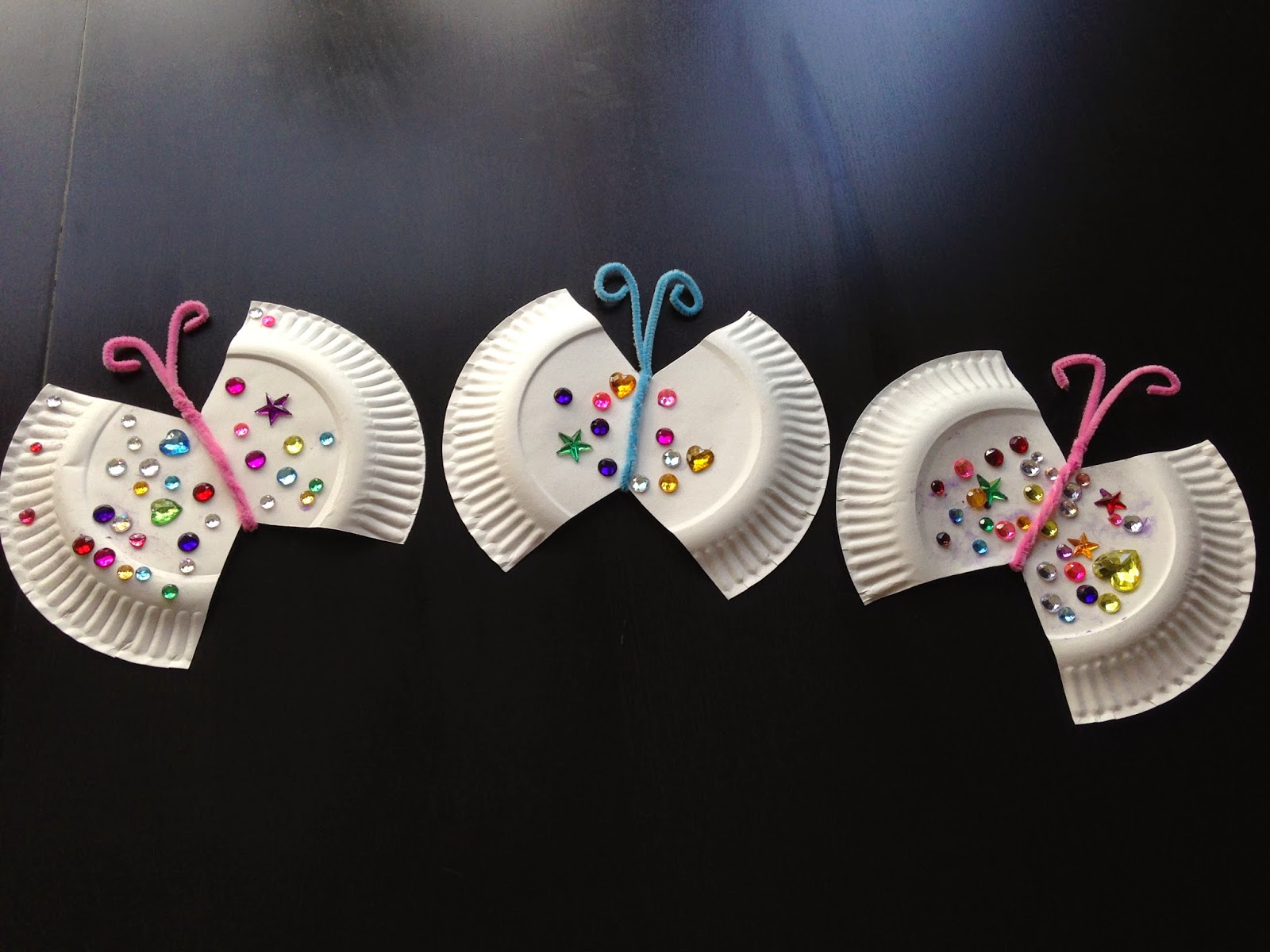 Party of 5: Paper Plate Jeweled Butterfly Craft Party of 5: Paper Plate Jeweled Butterfly Craft