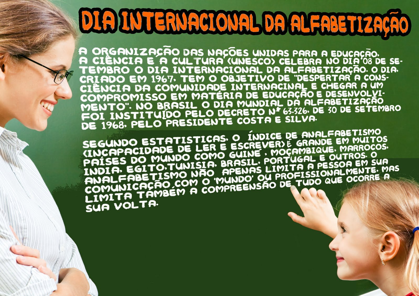 .: 8 de Setembro: Dia Internacional da Alfabetização .: 8 de Setembro: Dia Internacional da Alfabetização