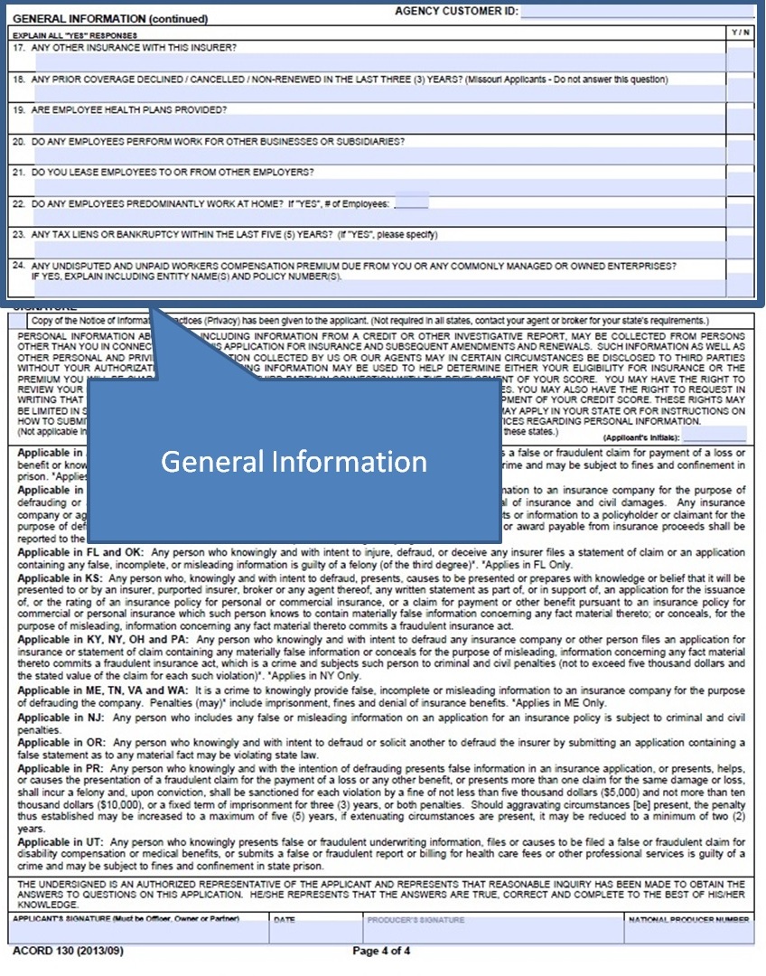 Simply-Easier-ACORD-Forms: ACORD 130 Workers Compensation Application ... Simply-Easier-ACORD-Forms: ACORD 130 Workers Compensation Application ...