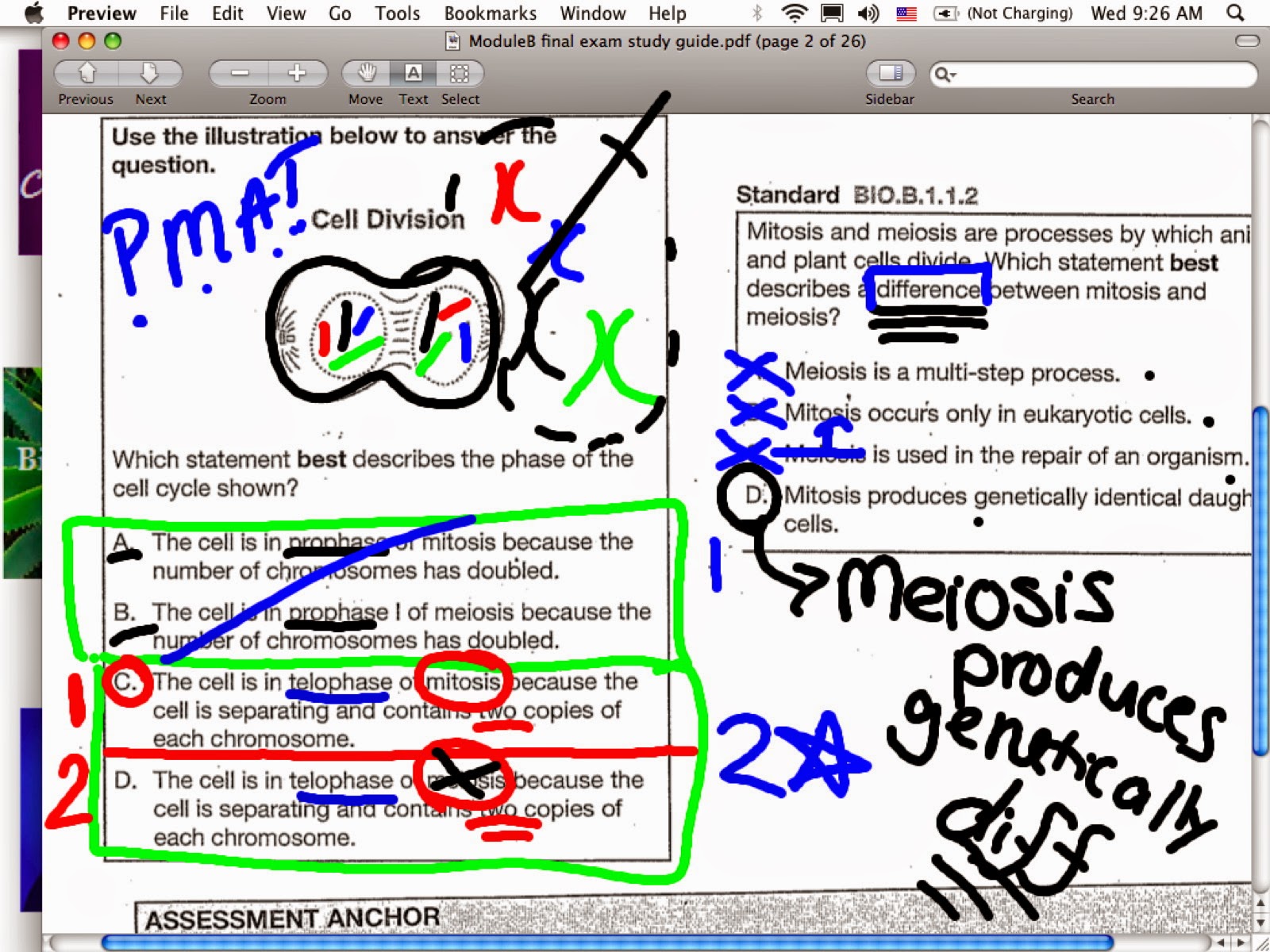 EC Honors Biology: KEYSTONE EXAM MODULE B/ FINAL EXAM REVIEW DAY 1