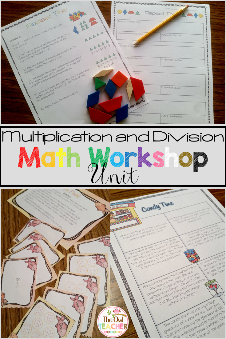 The Best of Teacher Entrepreneurs III: MATH LESSON - Multiplication and Division Math Workshop Unit