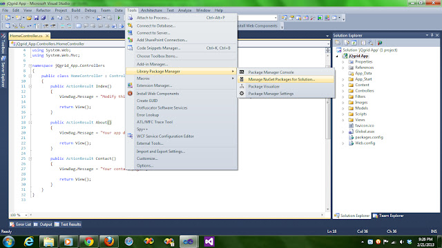 Step by step how to create MVCJQGrid ASP.NET MVC4