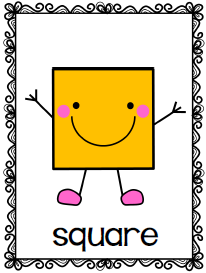 Shape Friends Posters | Mrs. Black's Bees