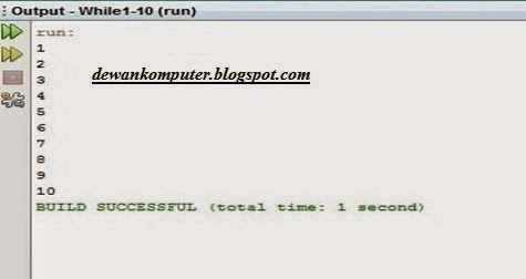 Cara Menampilkan Bilangan 1-10 dengan While pada Java ~ Dewan Komputer