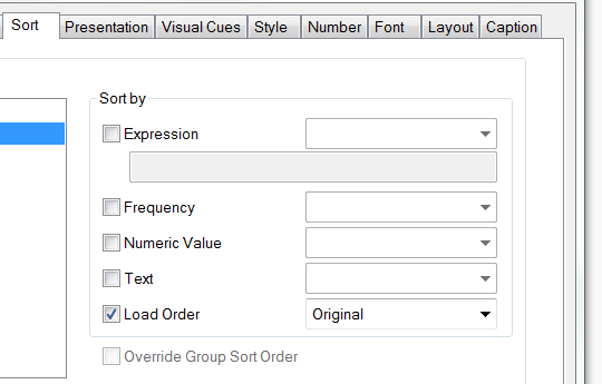 Establishing a Sort Order | Qlikview Cookbook