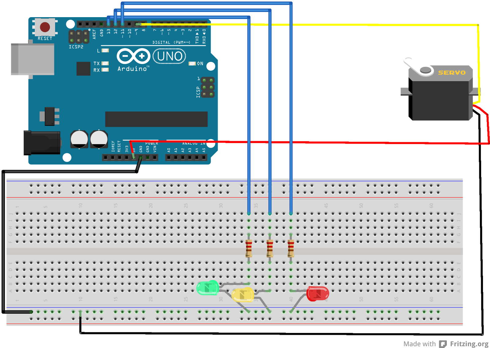 El cajón de Arduino: Tutorial: Barrera de tren