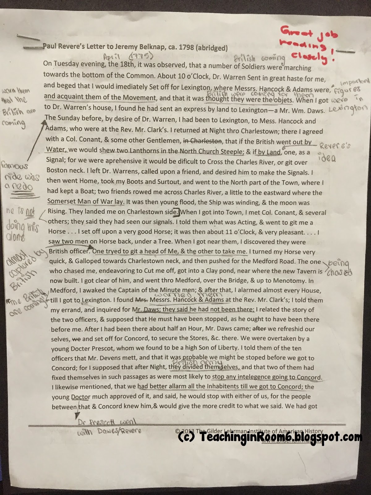 Paul Revere: Fact or Myth? | Teaching in Room 6 | Bloglovin’