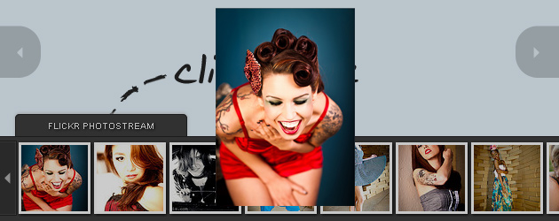 100+ jQuery Slider Example: Flickr Photobar Gallery with Jquery using API