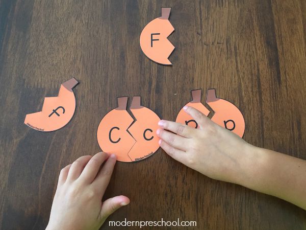 Pumpkin Alphabet Puzzles