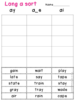 Simply Centers: Teaching Long and Short A