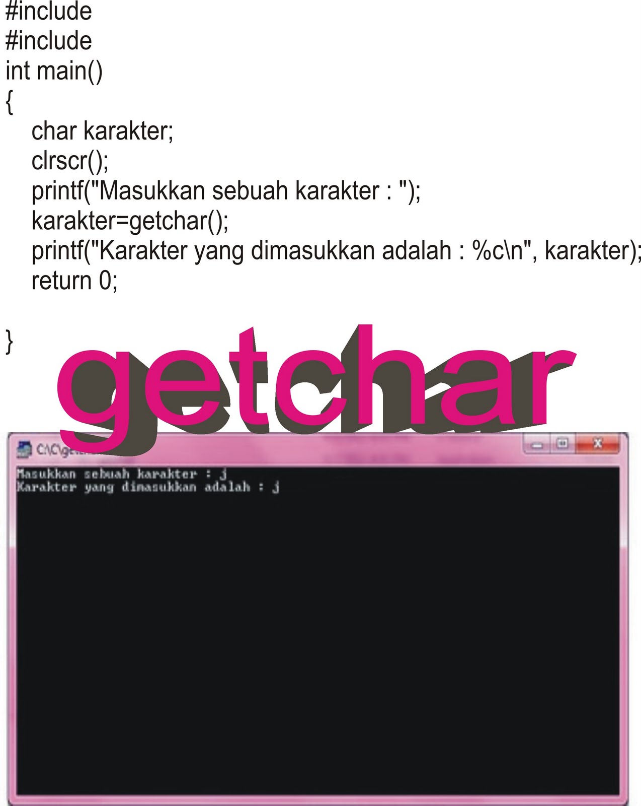 Contoh Database, C++, visual basic, java: Function gets (), getchar ... Contoh Database, C++, visual basic, java: Function gets (), getchar ...