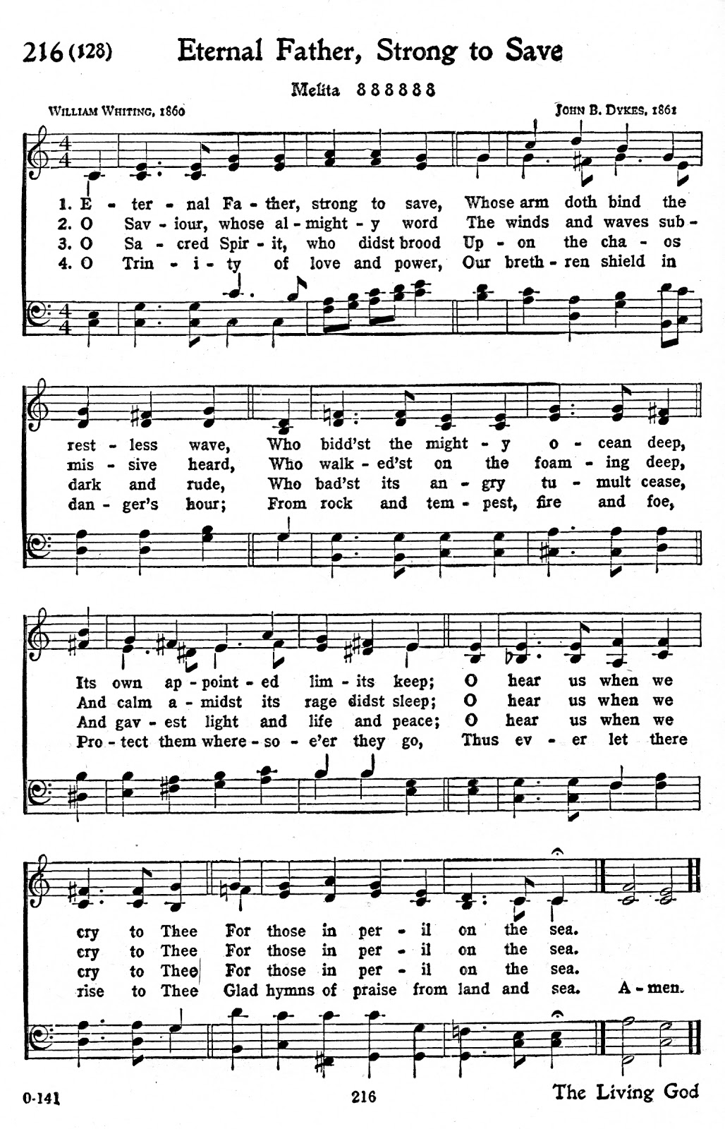 Etymology of Hymns: Eternal Father, Strong to Save Etymology of Hymns: Eternal Father, Strong to Save