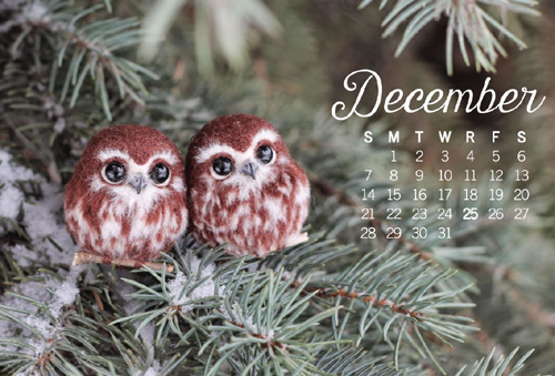 My Owl Barn: 3 Desktop Wallpaper calendars