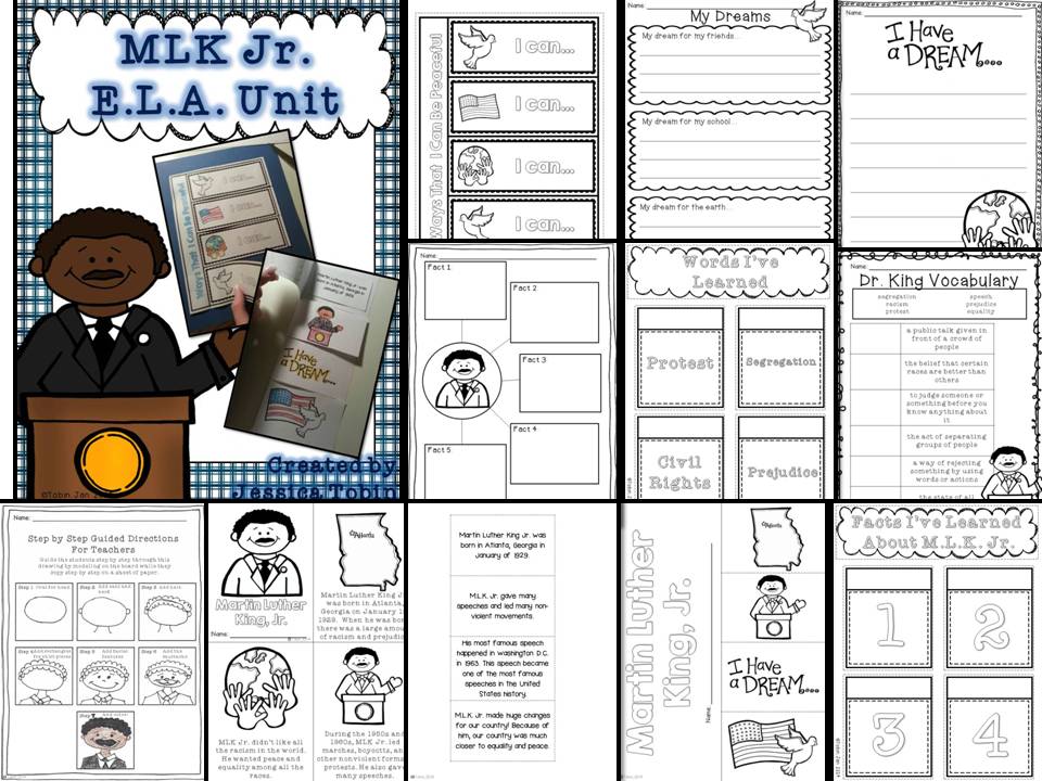 Martin Luther King Jr. Lessons and Activities | Second Grade Nest ...